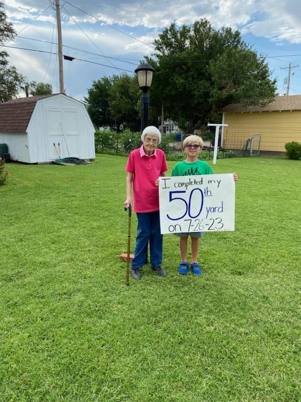 Zane Simon Completes 50 Yard Challenge | KCLY Radio