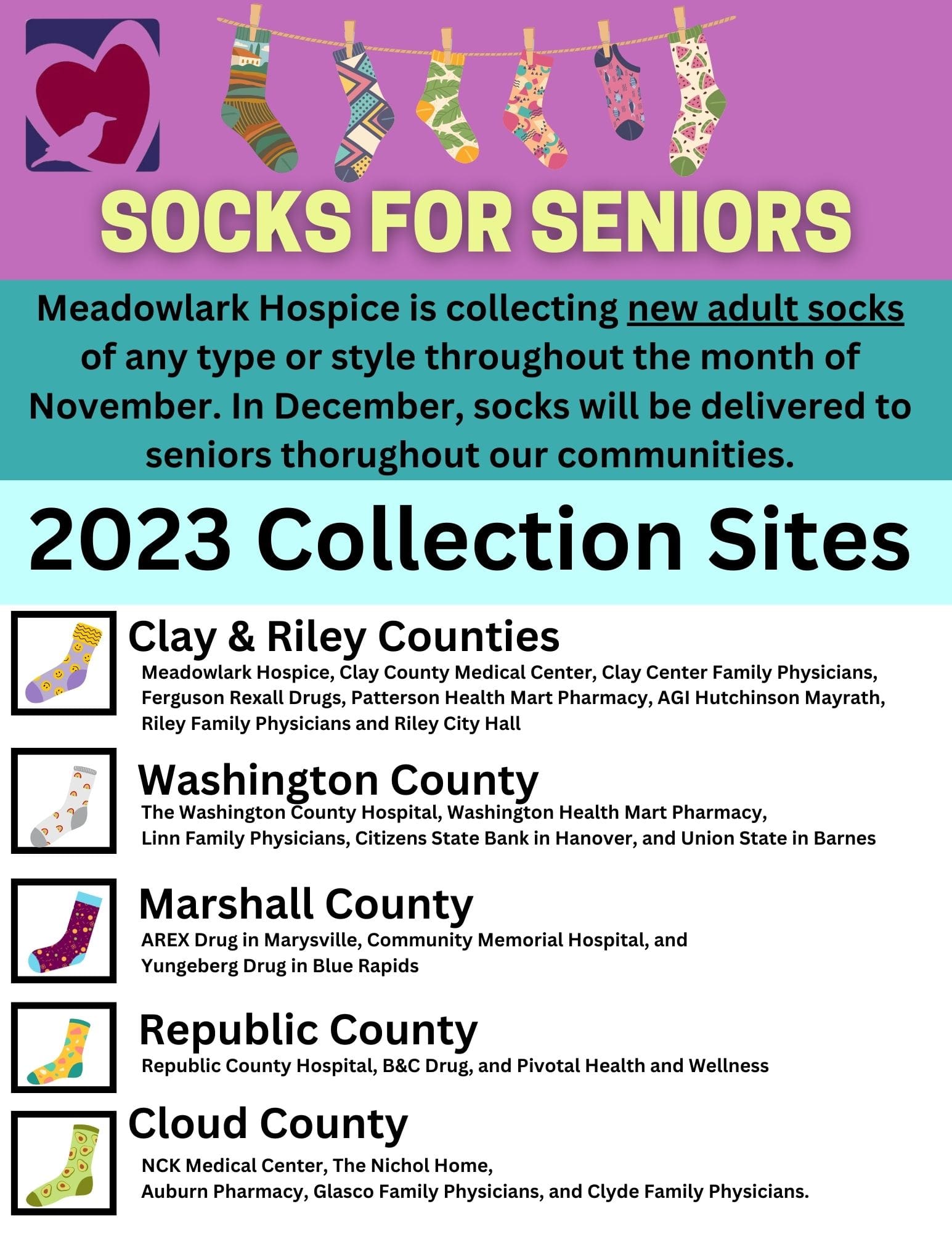 Socks for Seniors | KCLY Radio