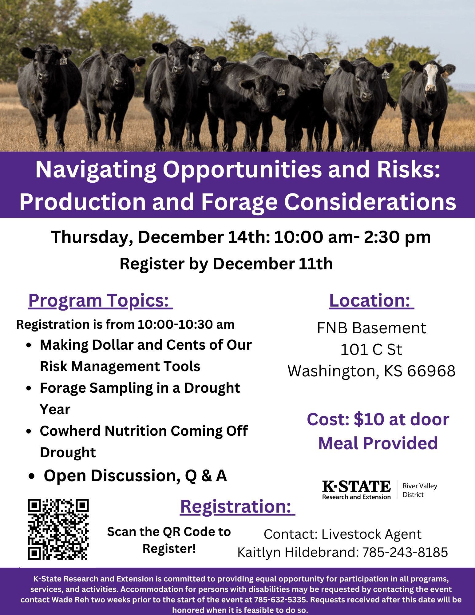 Cow-Calf Clinic: Extension Program | KCLY Radio