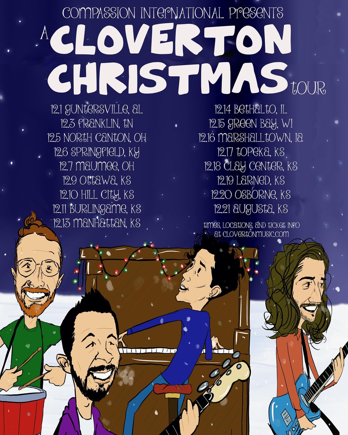 The Band Cloverton Is Set to Return to Clay Center on December 18th ...