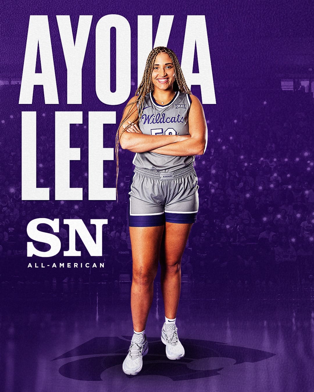 K-State's Ayoka Lee Earns Third Team All-American Honor | KCLY Radio