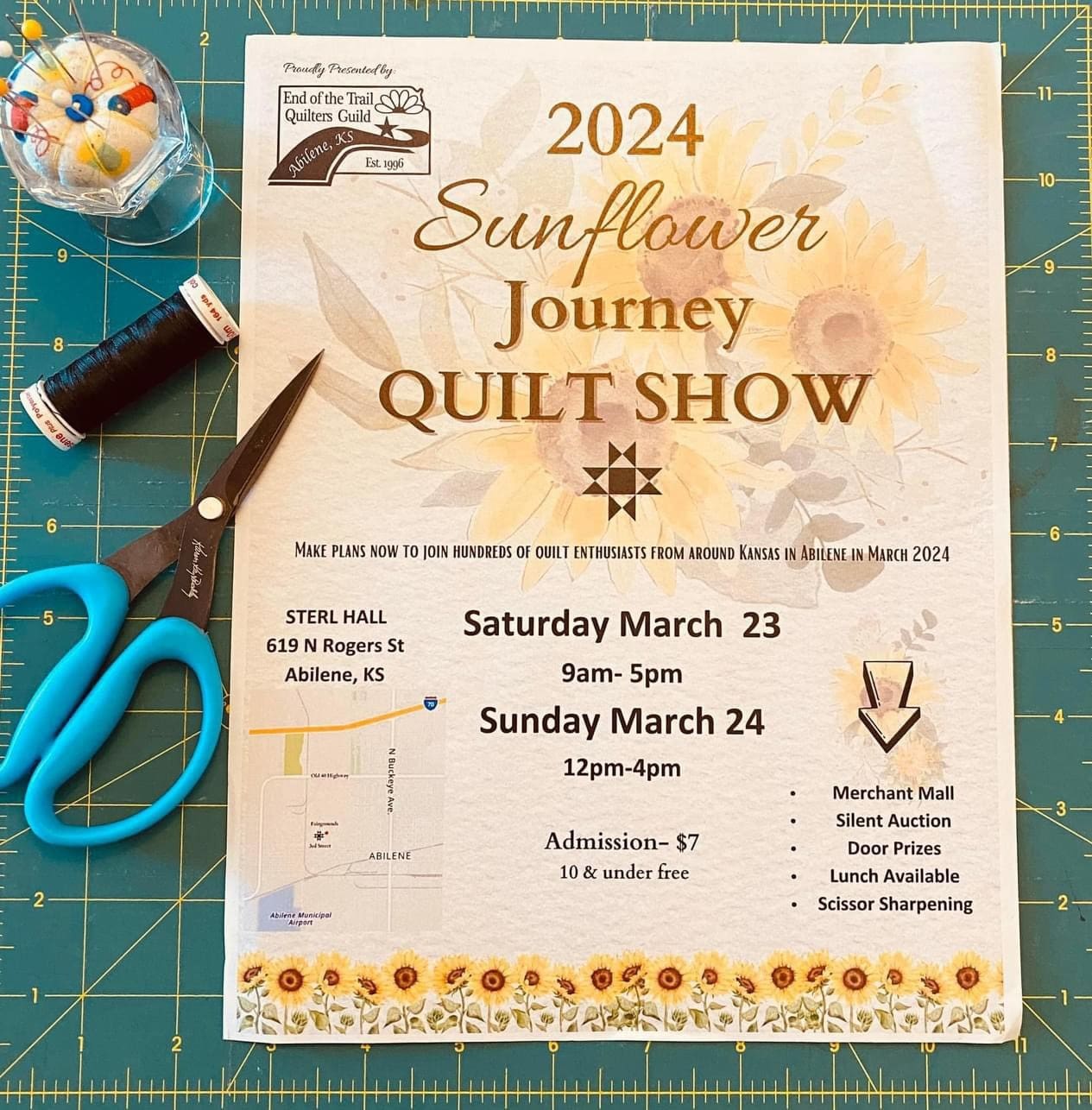 End of Trail Quilters Guild Hosting Sunflower Journey Quilt Show in ...