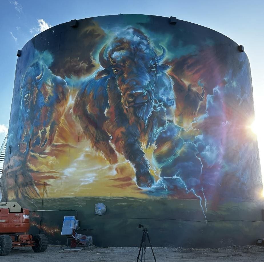 Prairie Thunder: A Mural Movement Unveils 30th Masterpiece in Clay ...