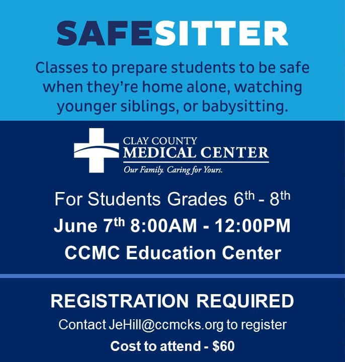 Clay County Medical Center Teaching Teens To Safely Babysit With Safe ...
