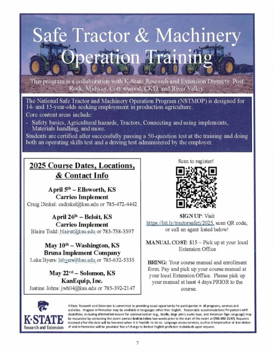 Tractor Safety Training Offers Job Skills and Certification for Area ...