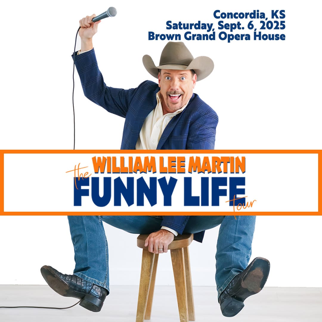 William Lee Martin Brings “The Funny Life” Tour to Concordia, KS | KCLY ...